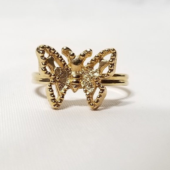 Sarah Coventry | Jewelry | Vintage Sarah Cov Adjustable Butterfly Ring ...